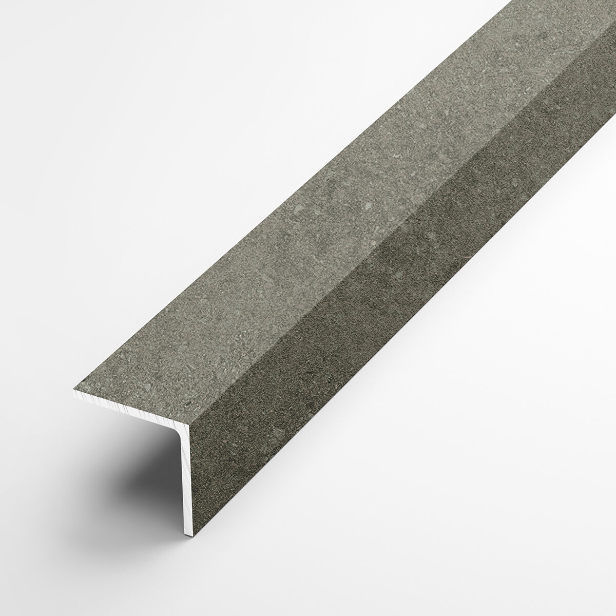 Уголок алюминиевый 20х20 мм, длина 2,7 м, профиль угловой внешний Лука УП 06-27, декор бетон классик 055