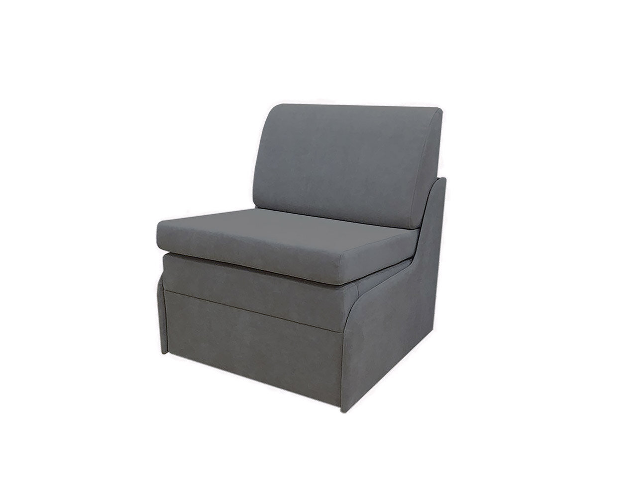 Кресло кровать без подлокотников Танго-4 размер 80х75 малогабаритное серый