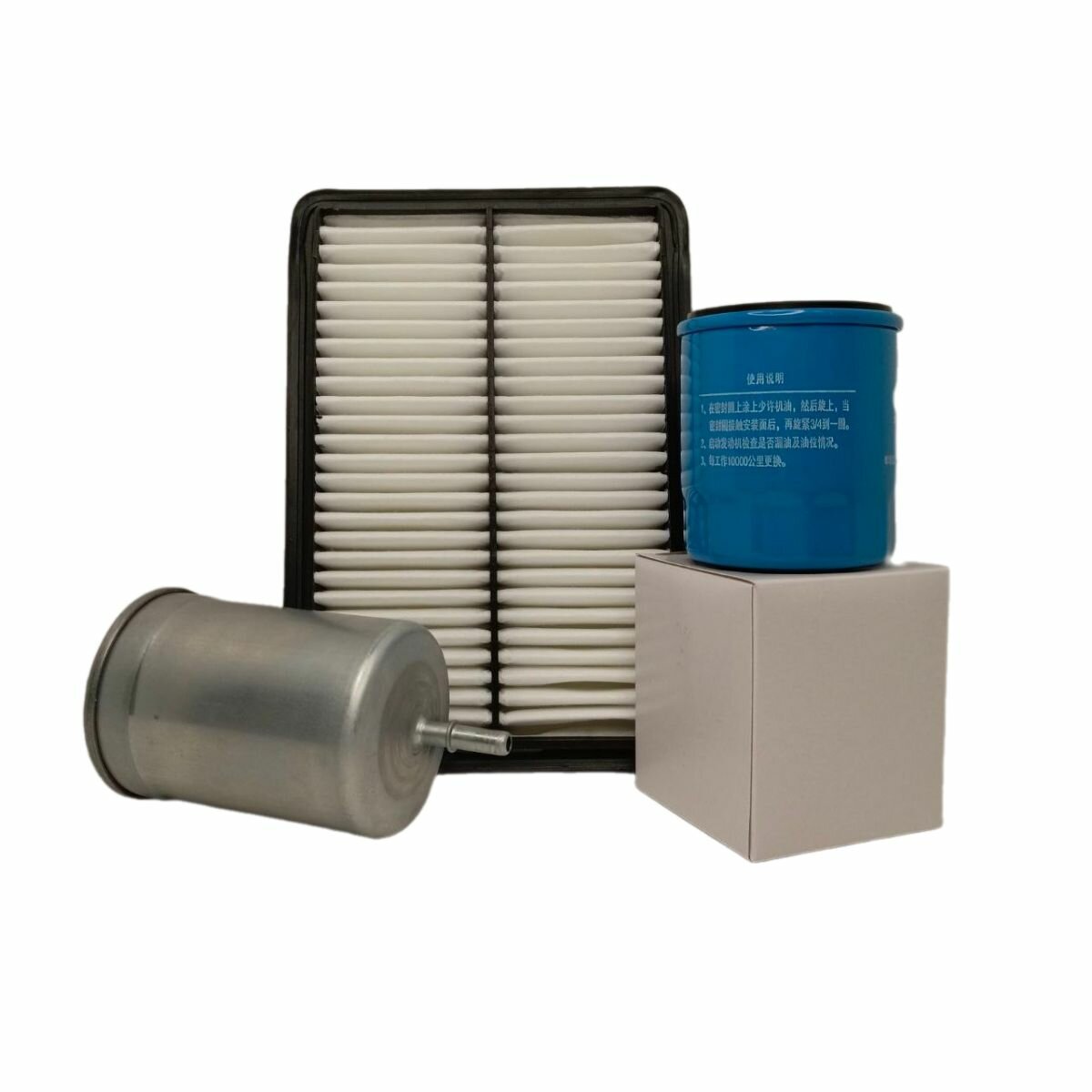 Фильтр воздушный + топливный + масляный комплект для Чери Индис (Chery Indis)