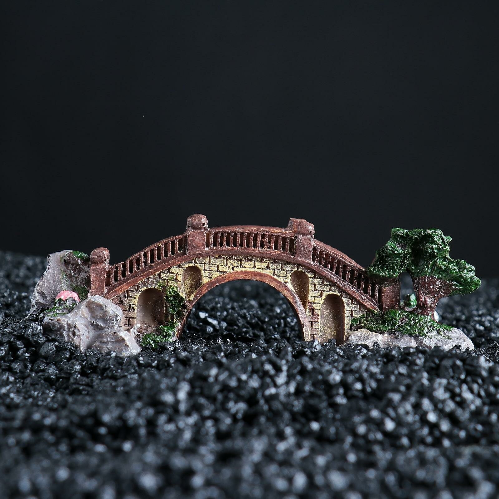 Декор для аквариума «Мост», 15.5×6×5 см