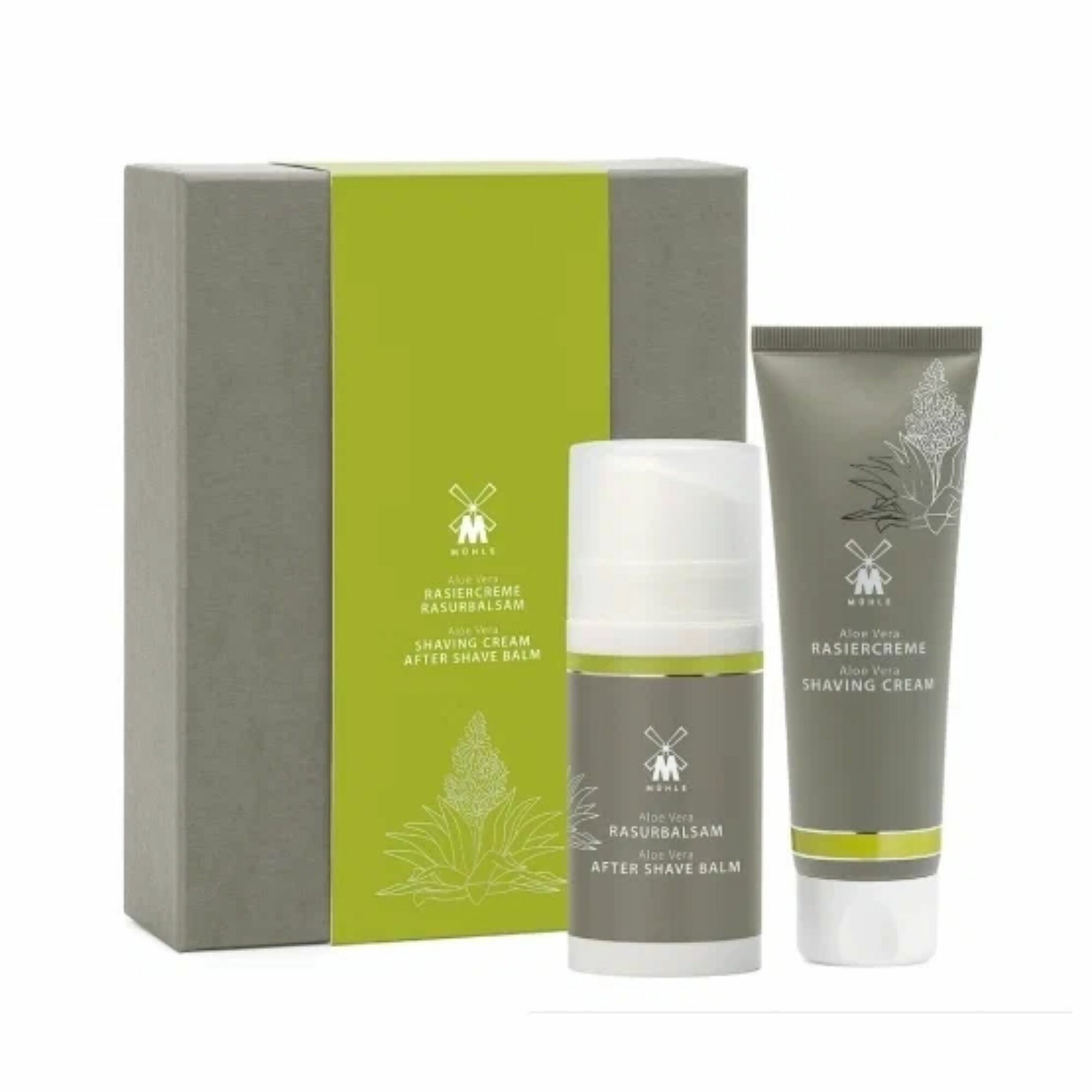 Подарочный набор Muehle, крем для бритья и бальзам после бритья, Алоэ Вера