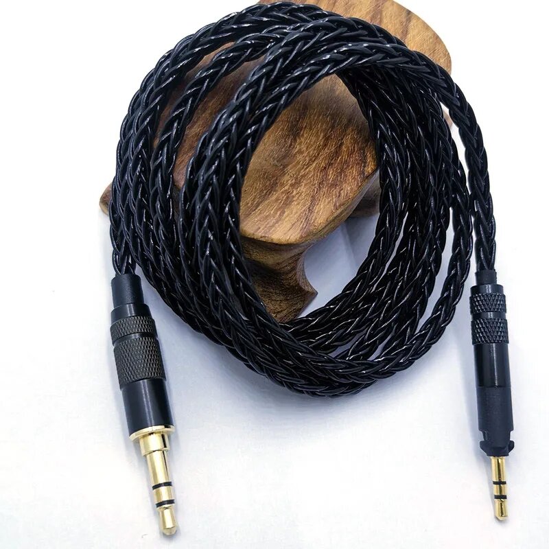 Кабель для наушников RYGMR 3,5 мм до 2,5 мм 0.5m, DX1 Black