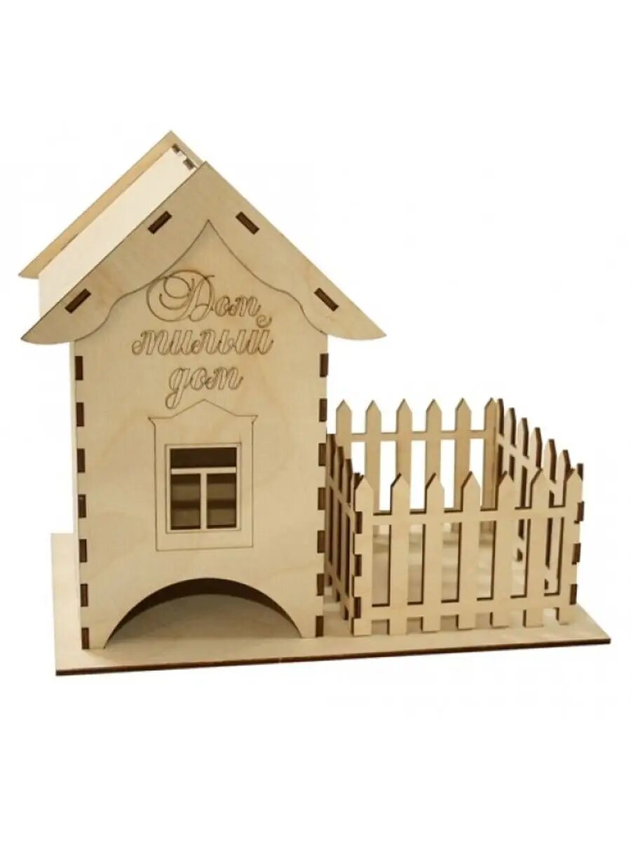 Деревянные заготовки Декупаж Чайный домик 1 шт