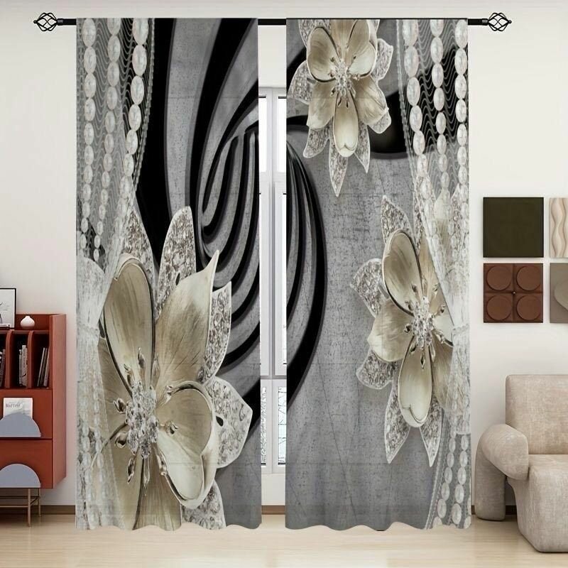 Фотошторы "3D", габардин, 300x260 см, крепление на ленте, светонепроницаемые