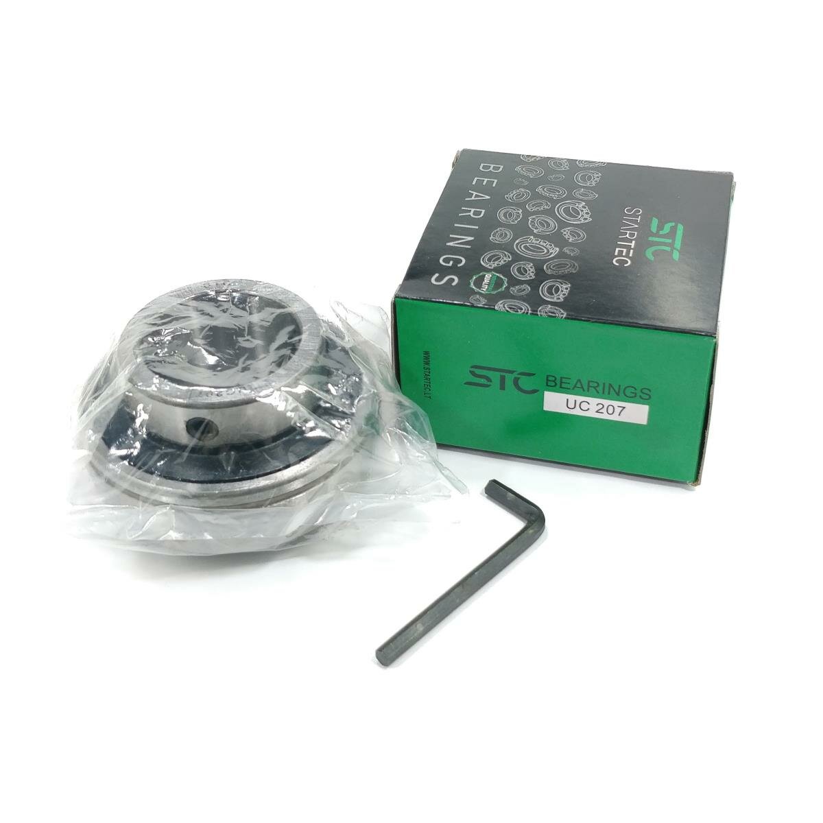 2 шт. - Подшипник UC207 STC (35x72x42.9) шариковый однорядный