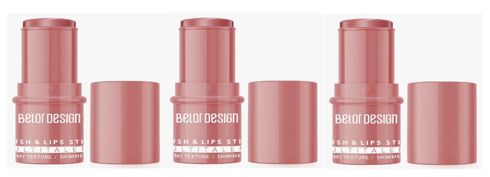 Стик-румяна для лица BelorDesign Multitalent тон 1, 3 шт, 20.1 гр.