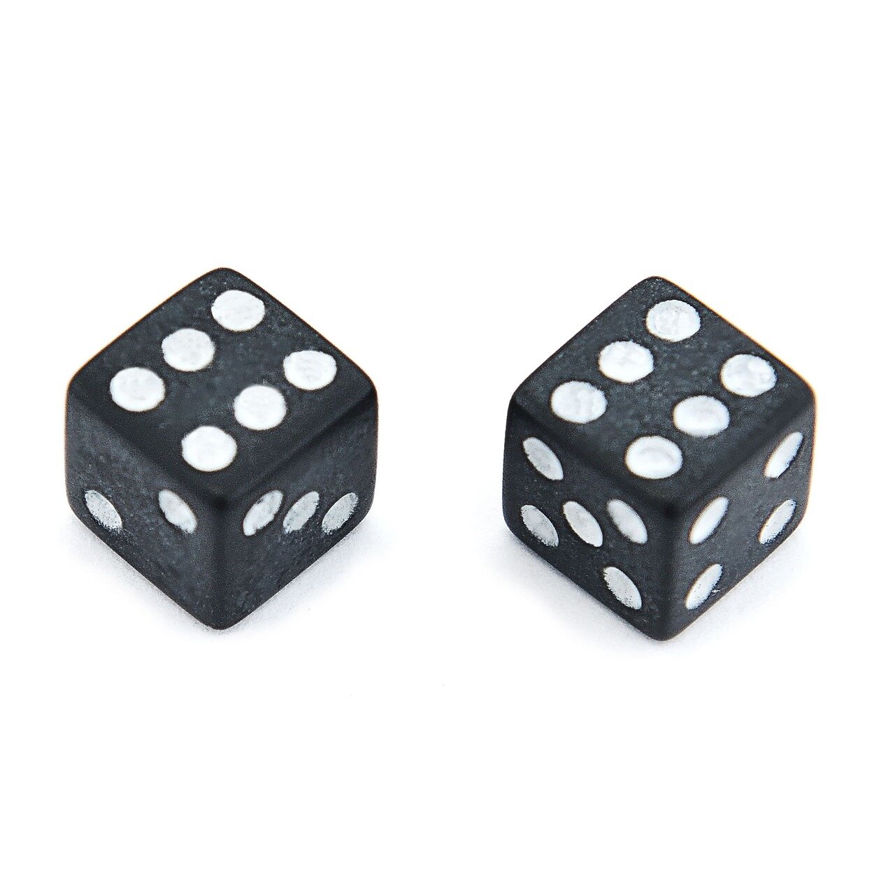 Кости игральные "Классика" пластик, черные, 7 мм (2 шт.), StartTime