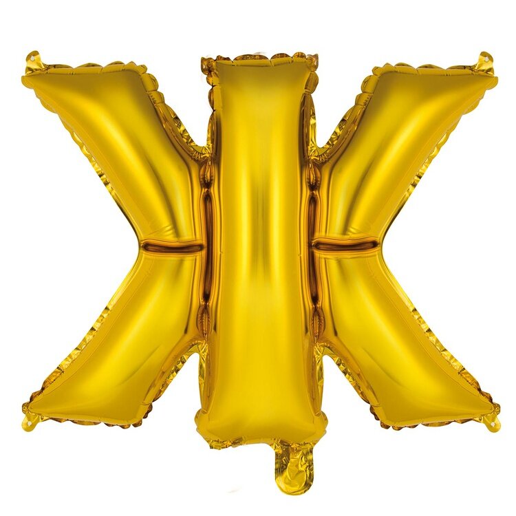 Фольгированный Шар Мини буква "Ж" золотая, 35 см