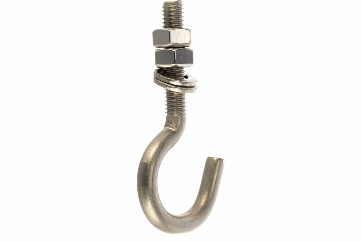 Европартнер Крюк-болт М6x60 из нержавеющей стали для крепления конструкций G2 0568, 1 шт