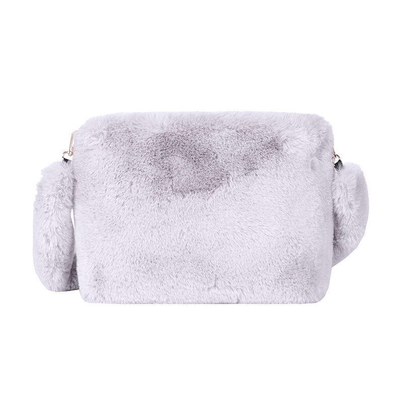 Новая сумка из плюша из овечьей шерсти для женщин, сумка через плечо, корейская мода, универсальная, с высоким качеством, ручная и плечевая сумка