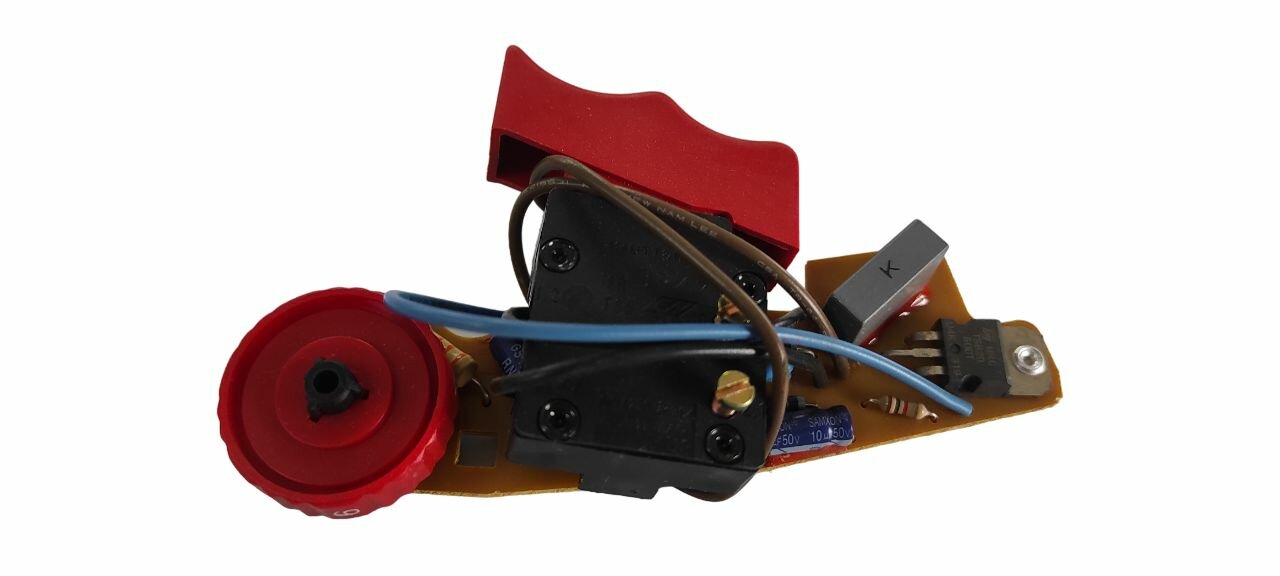 Выключатель в сборе (красный) для электролобзика SKIL 2610390737 оригинал