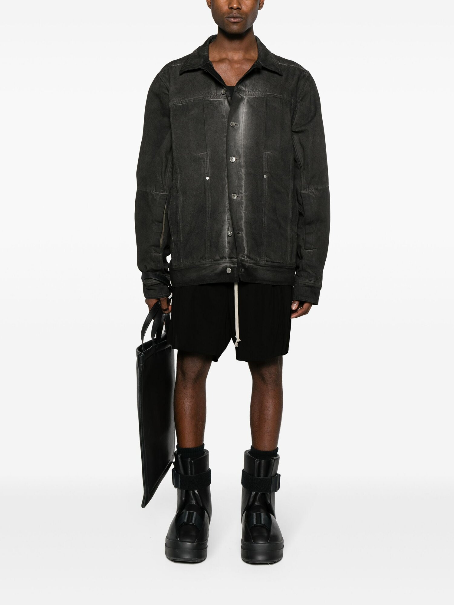 Куртка Rick Owens Lido Worker, размер 46, black/black — фото 1
