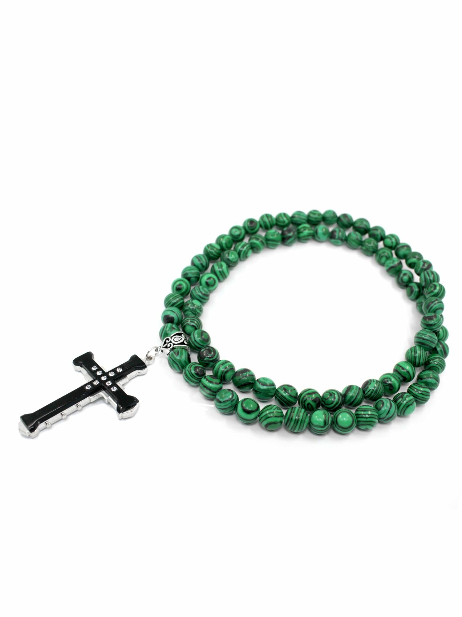 Бусы, малахит