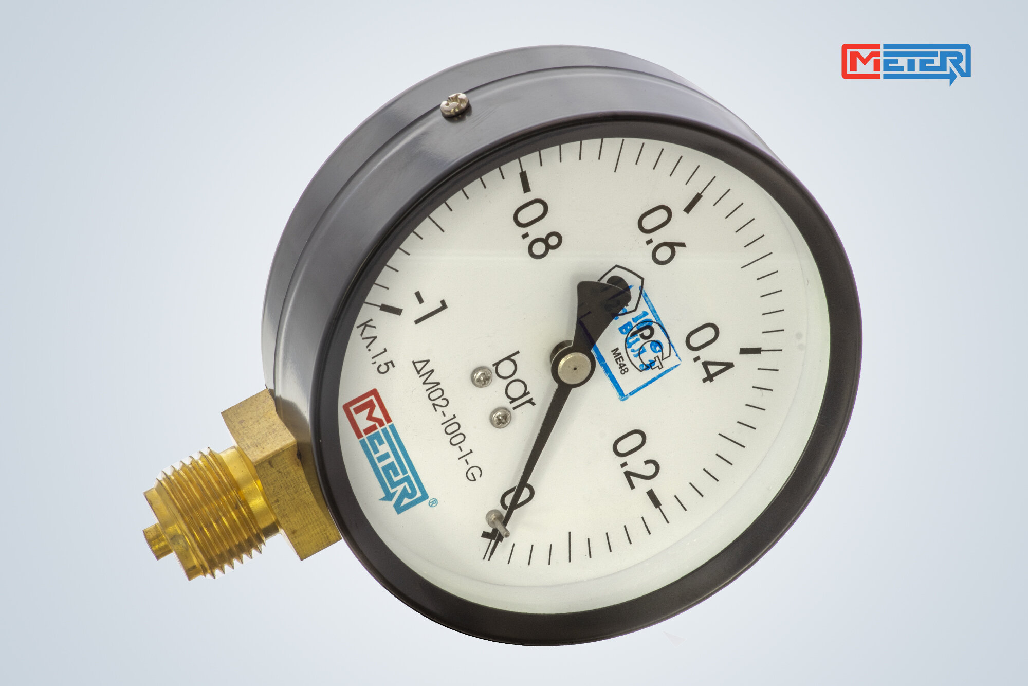 Манометр (мановакуумметр) ДМ 02-100-1-G диапазон -1.0 бар