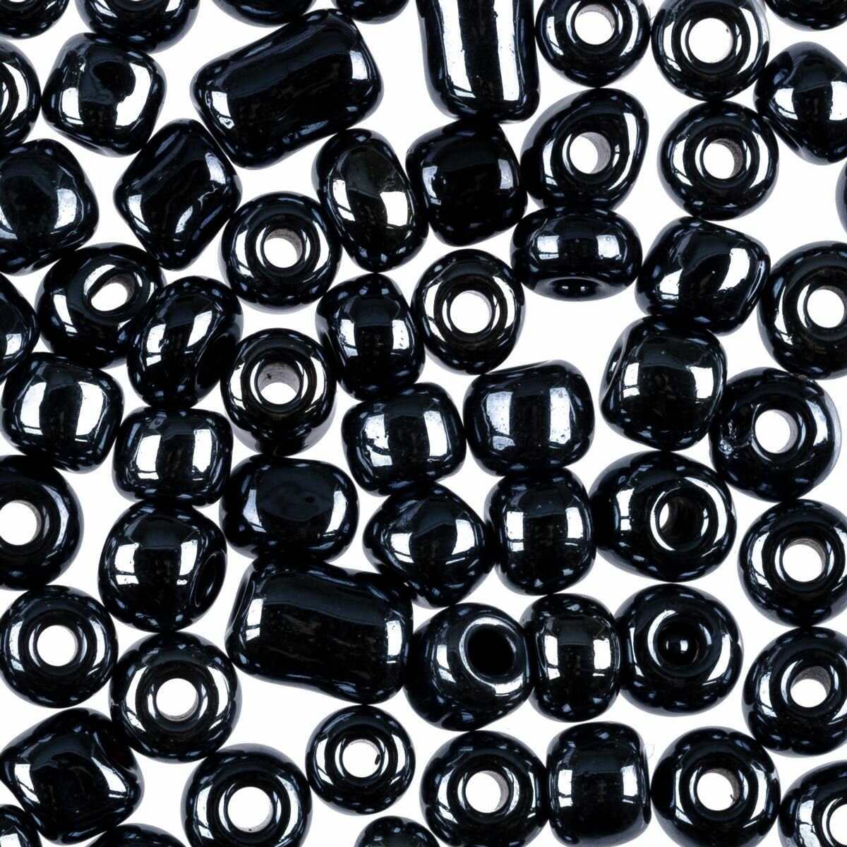 Бисер "Zlatka" GR 06/0 (0121-0130) 10 шт 10 г №0129 черный