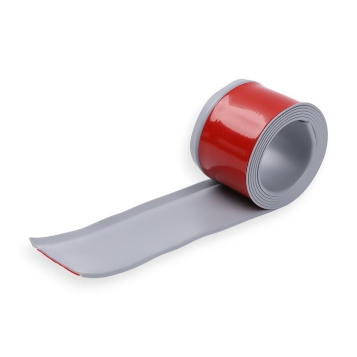 Гибкий плинтус TAKE IT EASY, самоклеящийся, 80×80×2000 мм, ПВХ, серый