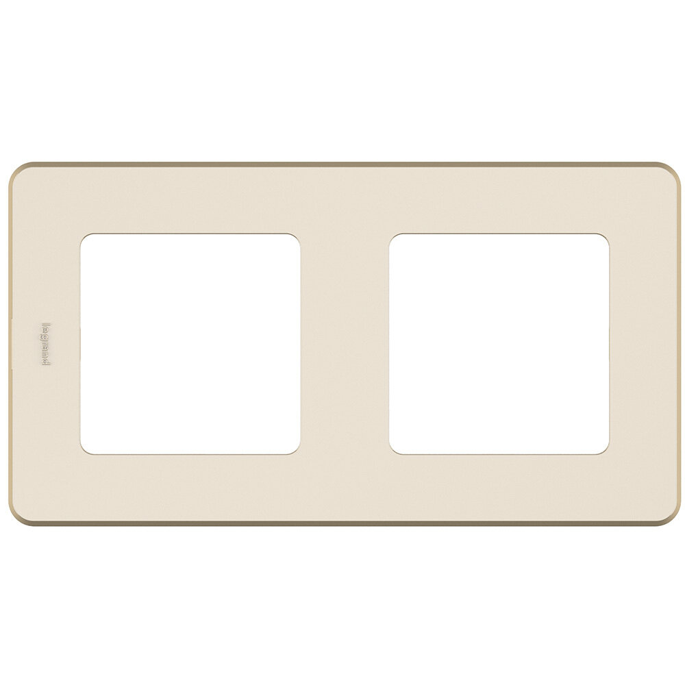 Рамка электроустановочная Legrand / Легранд Inspiria 673941 скрытая установка, слоновая кость, 2 поста / для розеток и выключателей