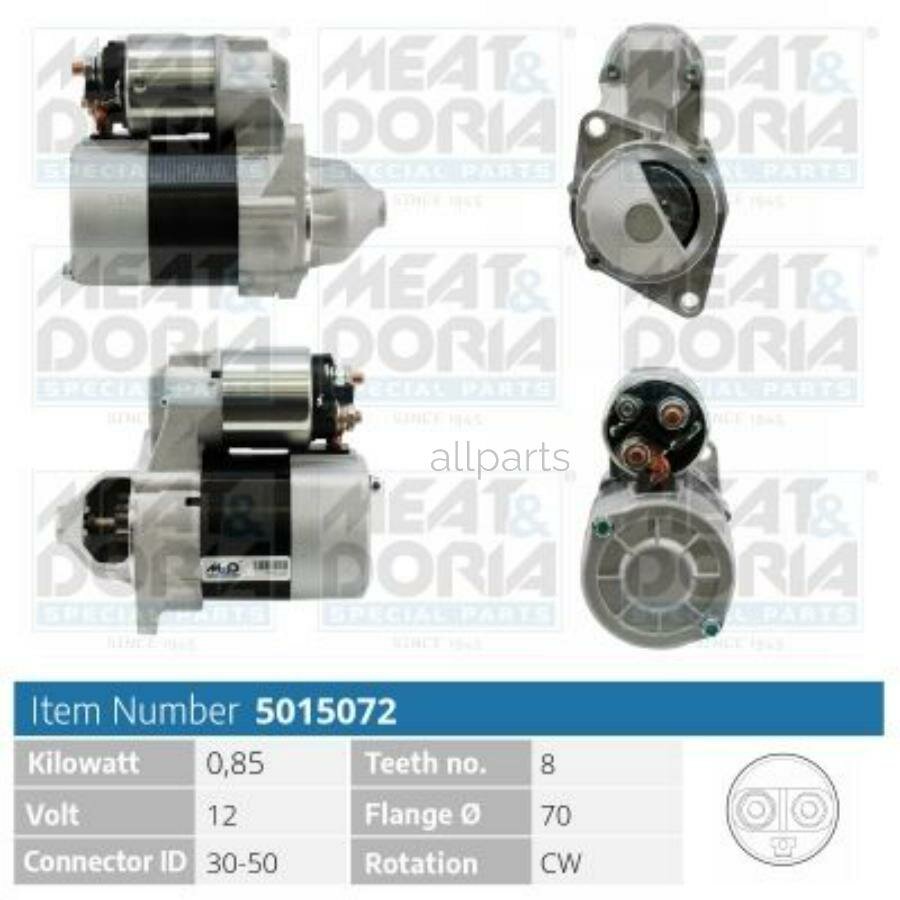 MEATDORIA 5015072 Стартер 12V