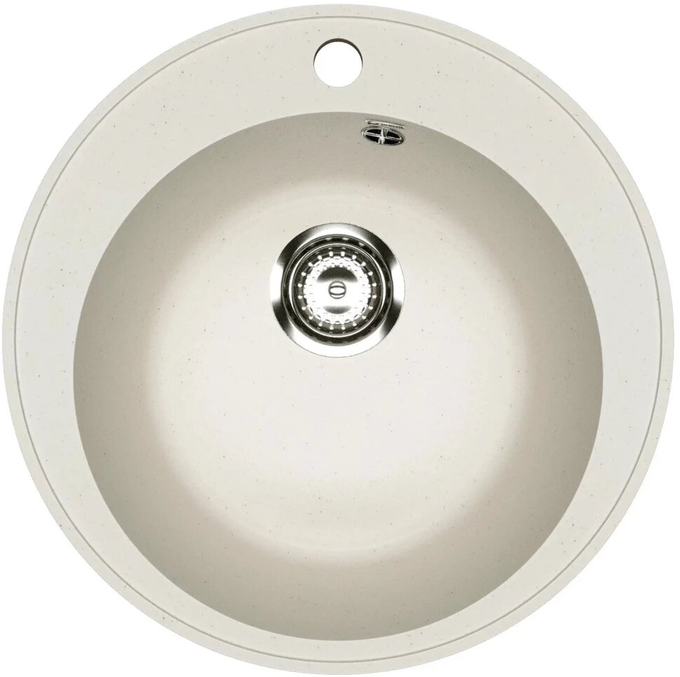 Кухонная мойка Practik PR-M-475-001 47,5x47,5 см, белый камень