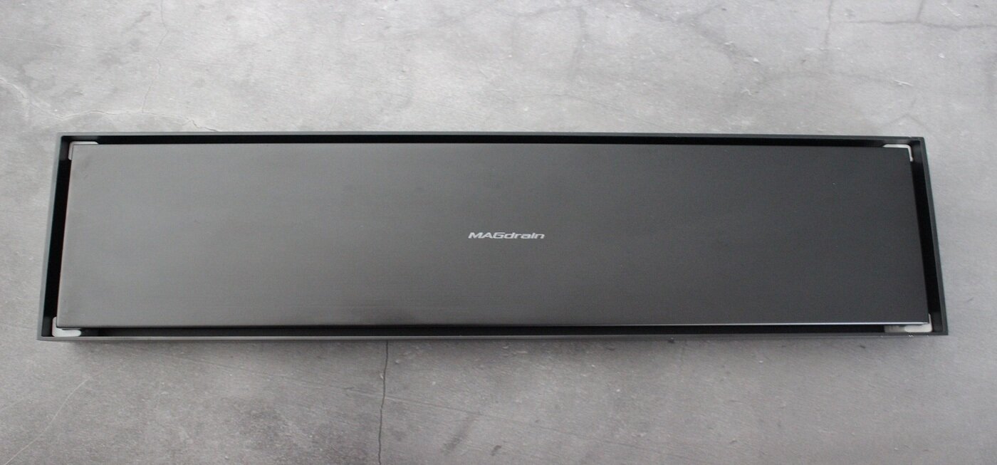 Душевой Магнитный лоток черный с сухим затвором MAGdrain JCY300-O