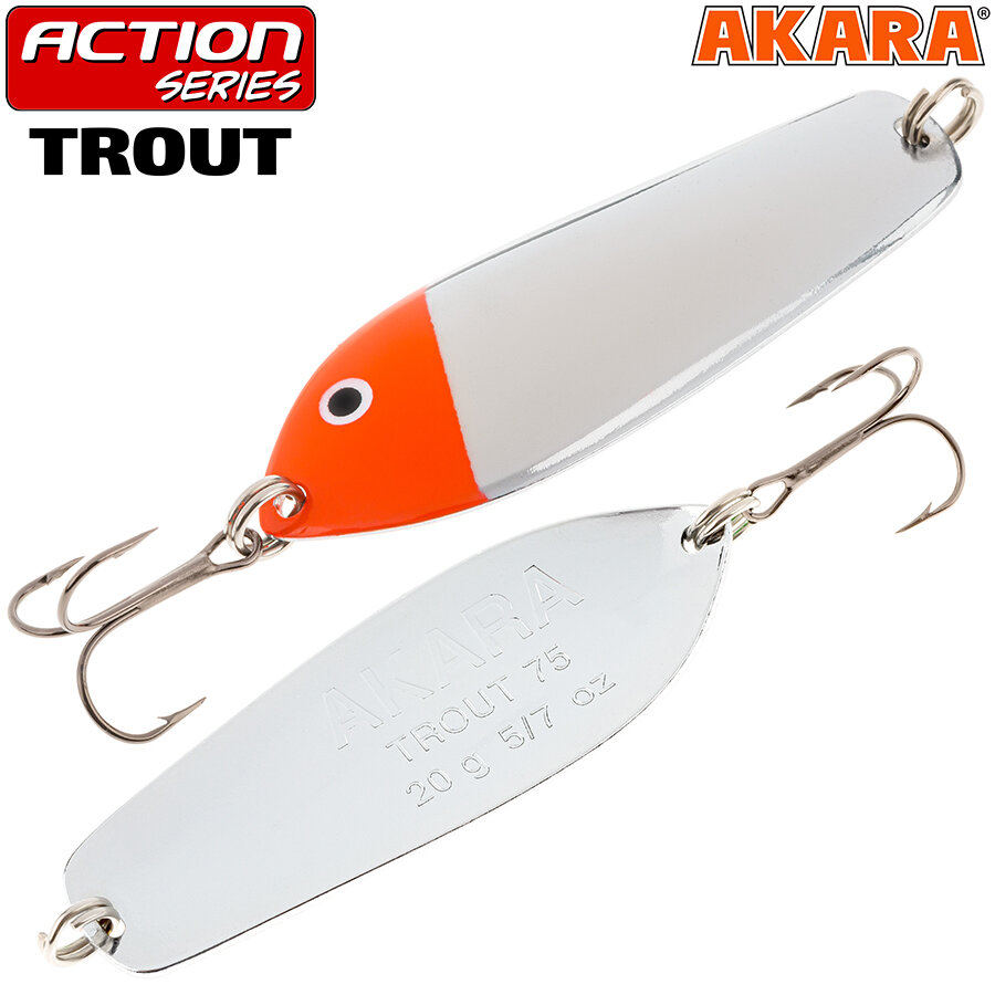 Блесна колеб. Akara Action Series Trout 55 11,5 гр. 3-Sil