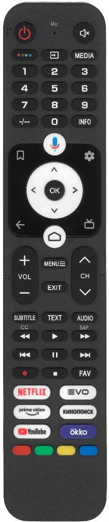 Haier HTR-U32R с голосовой функцией SMART TV, Кинопоиск, окко, Пульт ДУ