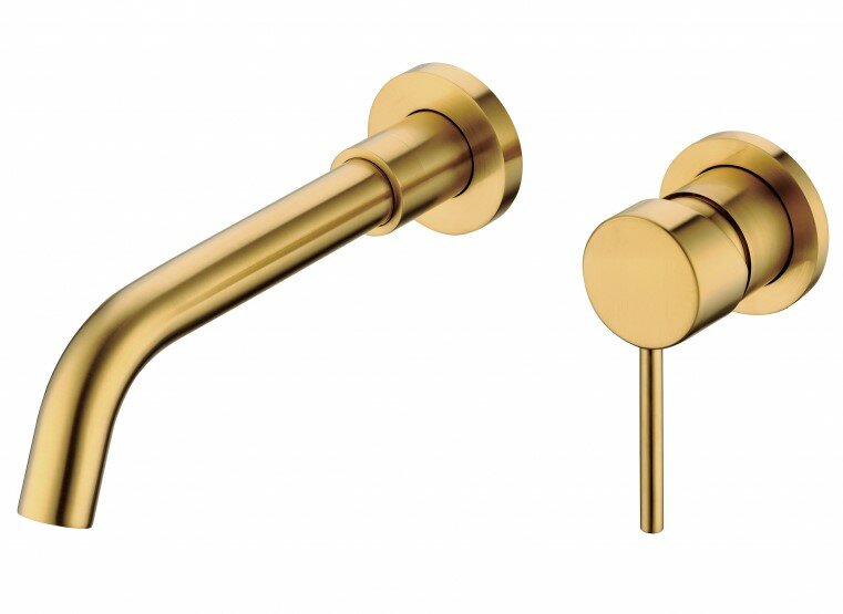 Смеситель встраиваемый для раковины Grocenberg GB511GL золотой брашированный