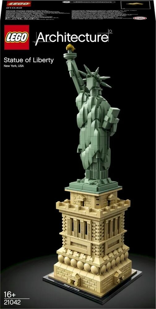 Конструктор LEGO Architecture Статуя Свободы, 1685 деталей, 16+, 21042