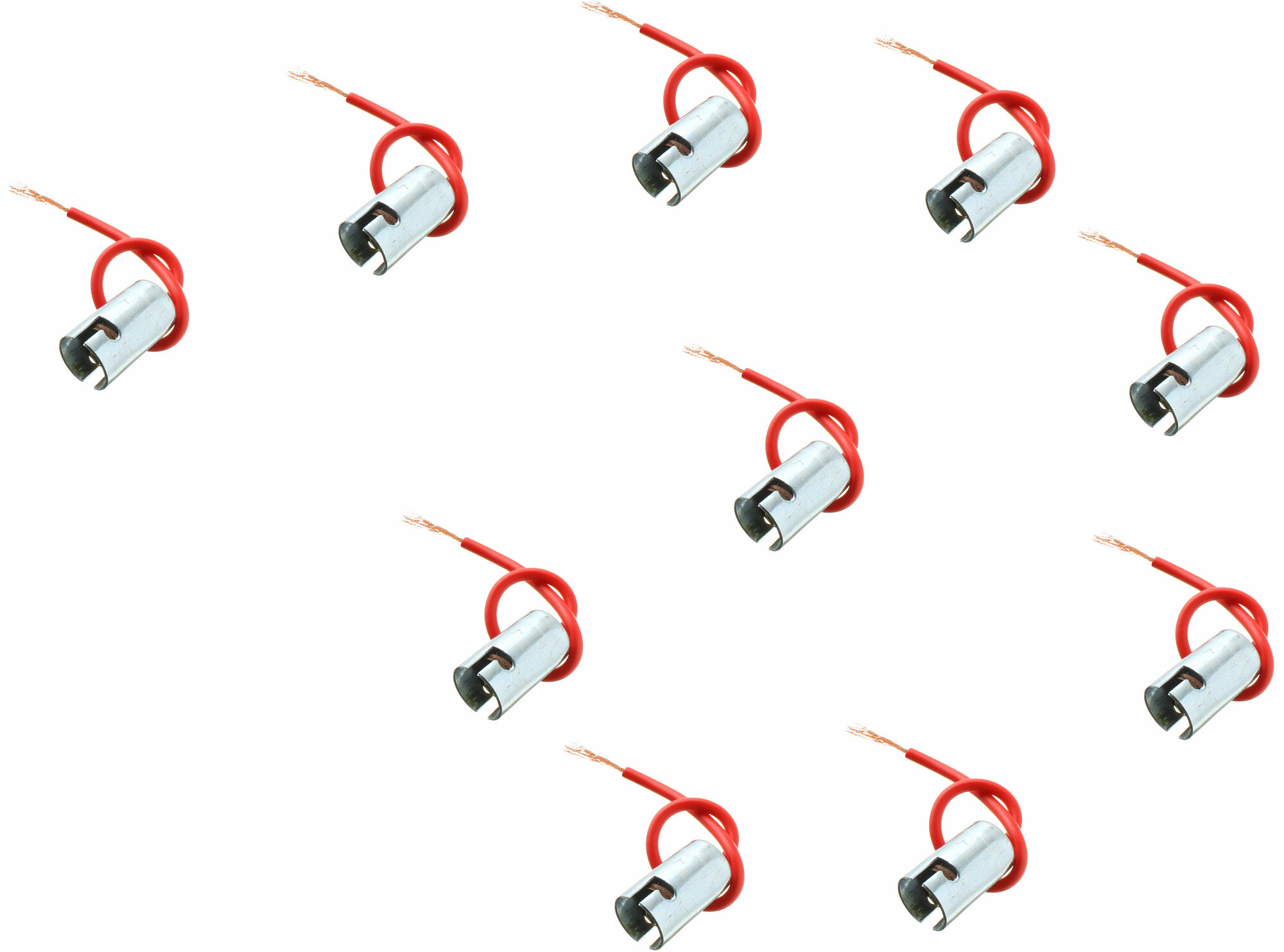 Патрон с проводом для ламп BA9S, упаковка 10шт