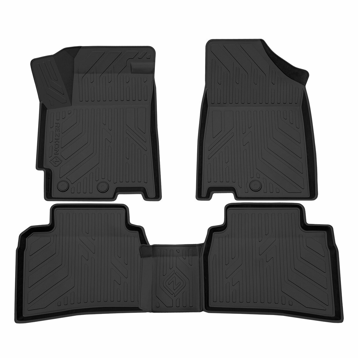 Коврик салонный полиуретановый (черный) для москвич 6 (23-Н. В.) (Борт 4 см)