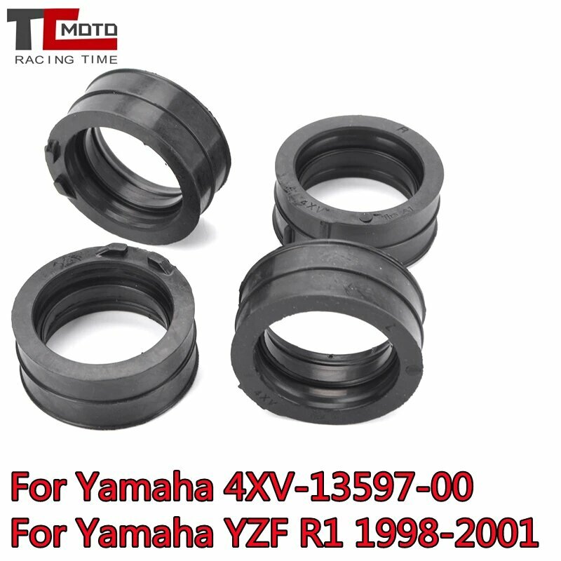 Запчасти для мотоцикла, интерфейс карбюратора для Yamaha YZF R1 YZFR1 1998-2001, пластиковый впускной коллектор 4XV-13597-00