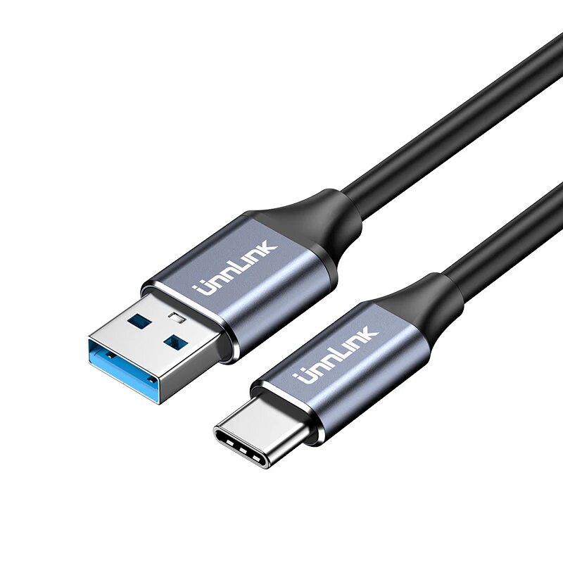 Unnlink USB 3.2 10 Гбит/с Тип C Кабель USB A к Type-C Передача данных USB C SSD Провод жесткого диска 3A PD 65 Вт Быстрая зарядка 0.5m