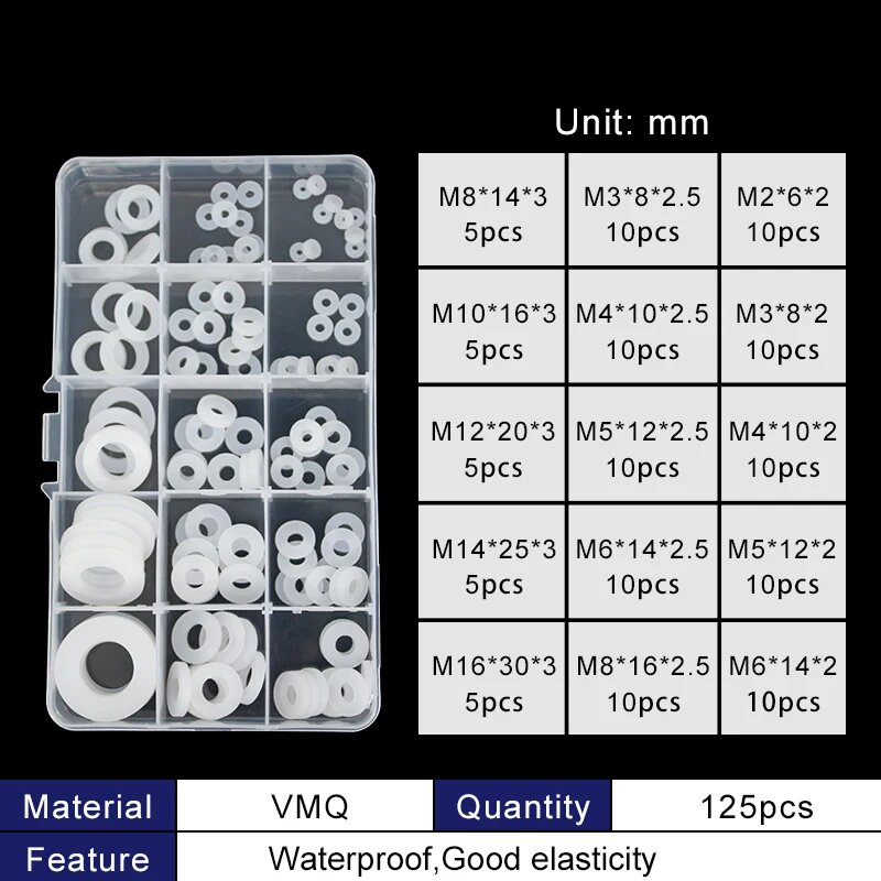 Нитриловая Резина NBR, уплотнительное кольцо, силиконовое резиновое уплотнительное кольцо для крана, плоская прокладка, Ремонтный комплект, уплотнительное кольцо