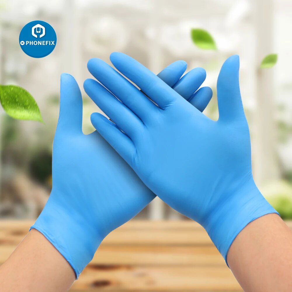 Антистатические нитриловые перчатки DIYPHONE ESD Safe Gloves Middle Size