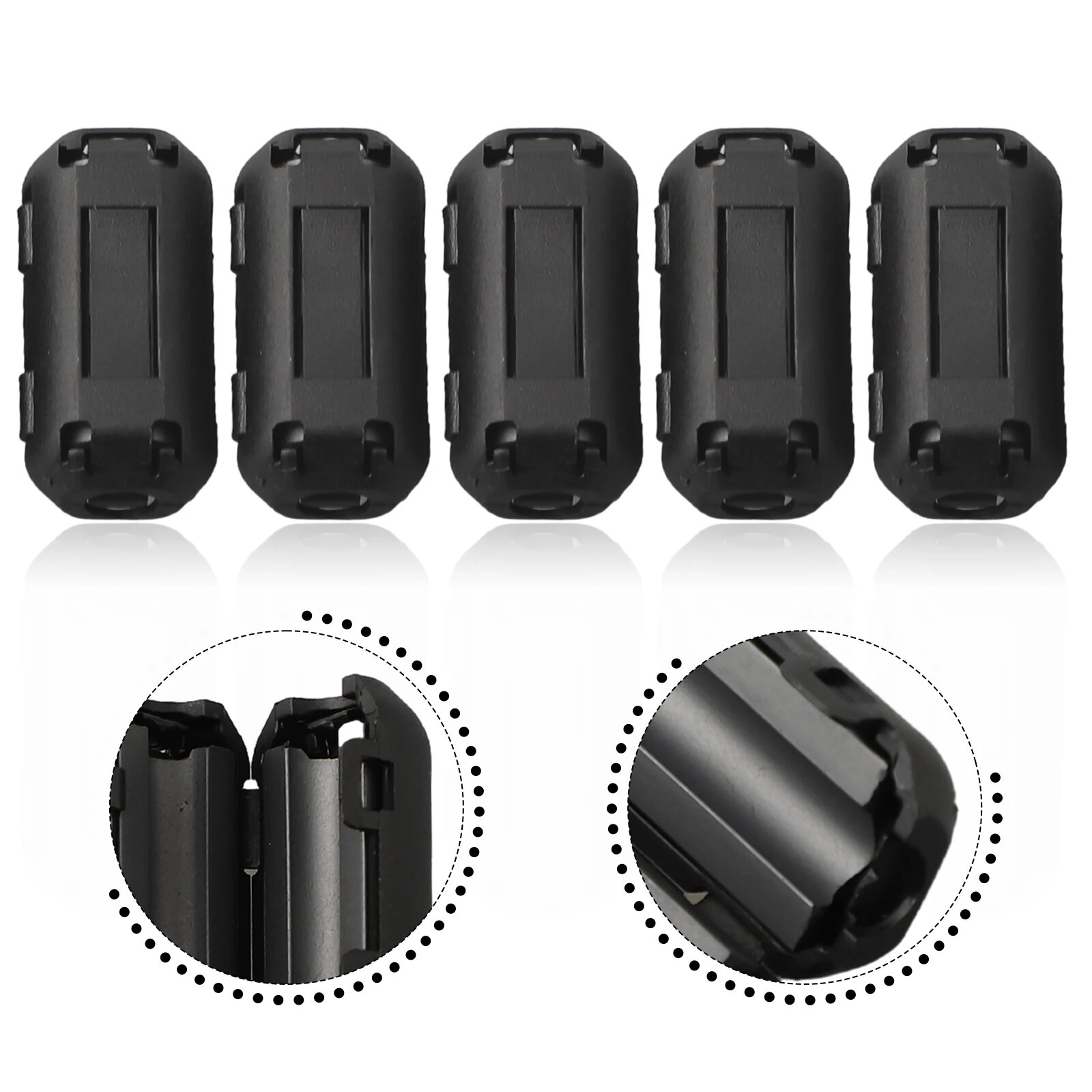 Фильтрующие кольца с ферритовым сердечником для кабелей 5 мм 2 штуки 5pcs