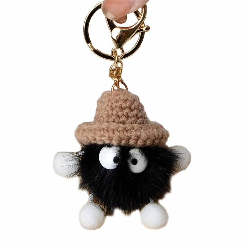 Стильный вязанный крючком брелок-подвеска, металлический брелок-украшение, идеальный подарок для любителей рукоделия и модных людей