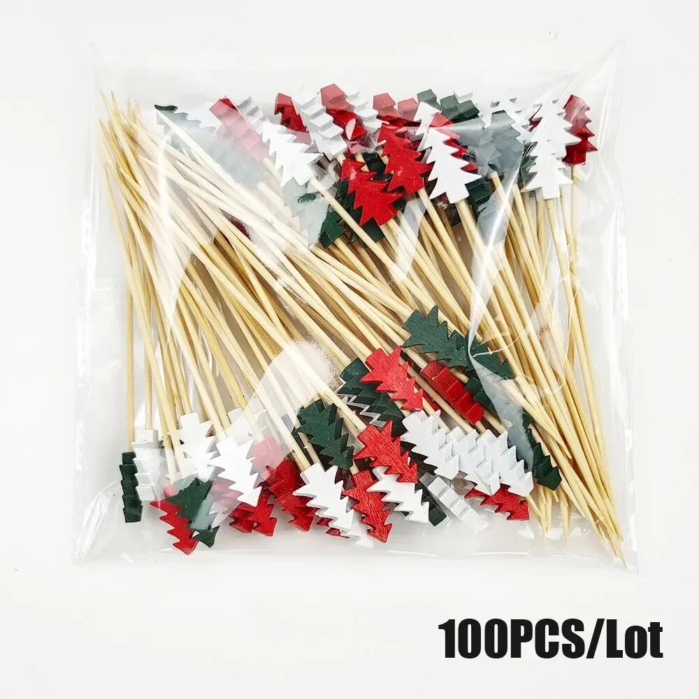 Одноразовые бамбуковые палочки для фруктов