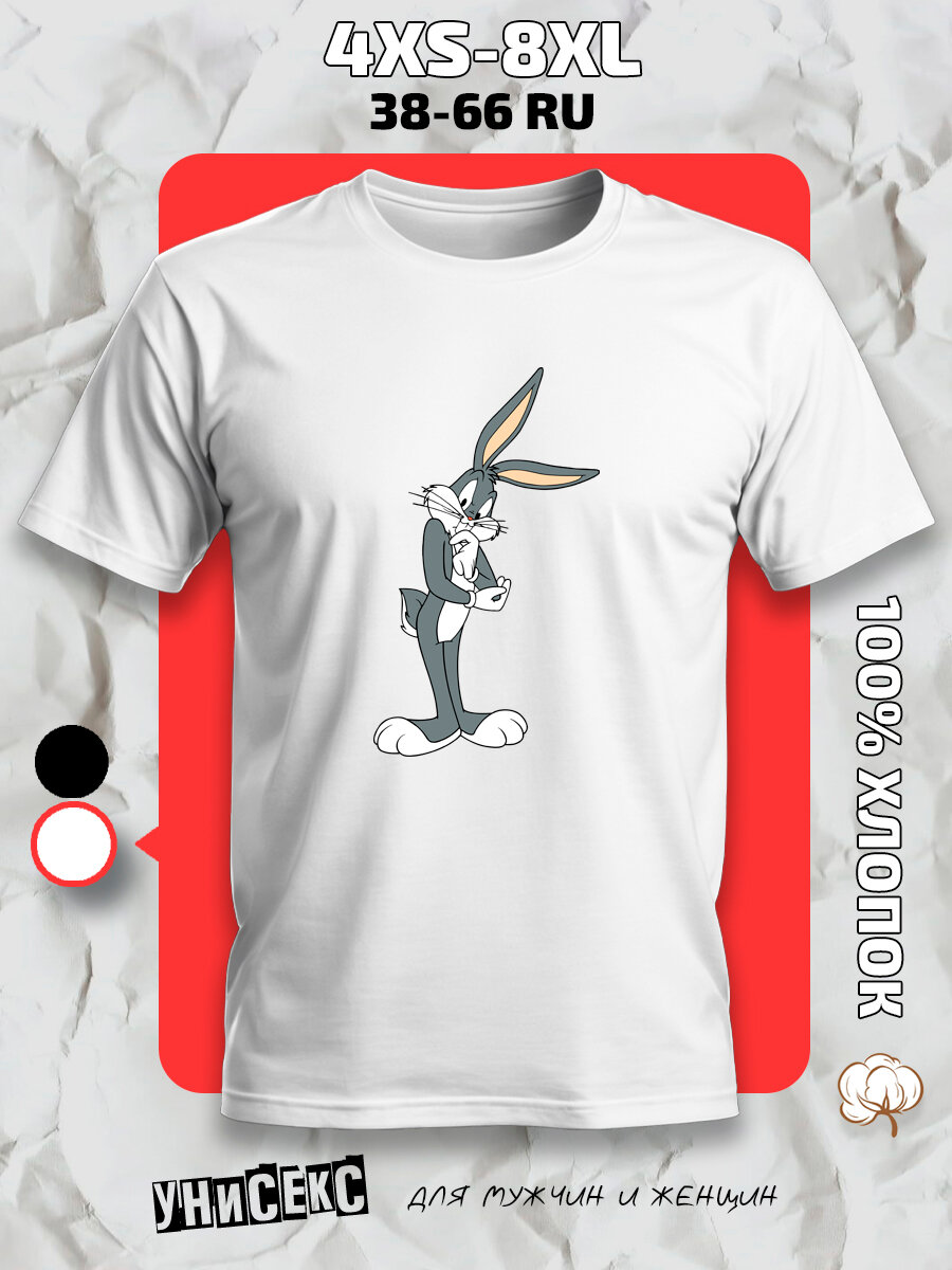 Футболка с принтом Багз банни bugs bunny