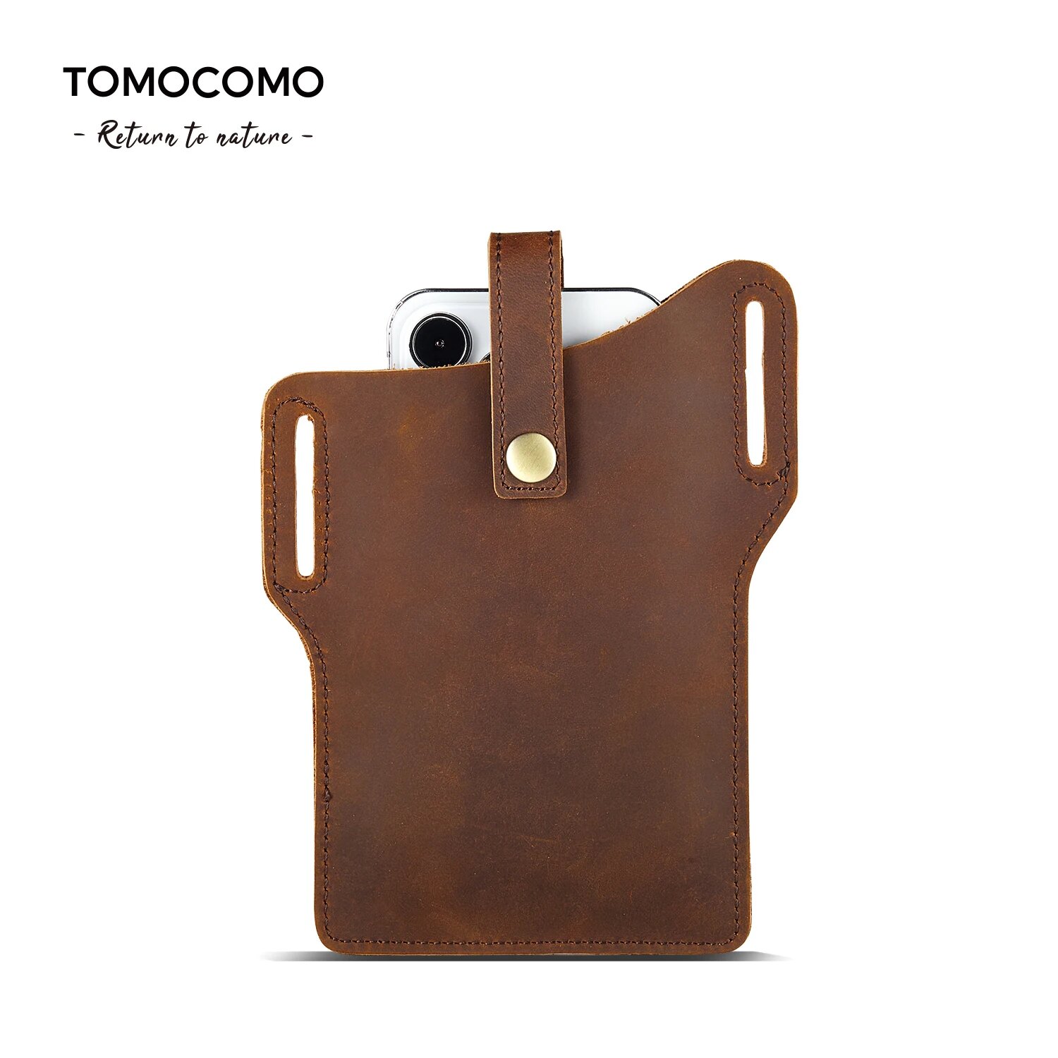 TOMOCOMO портативная кобура с петлей, защитный рукав, кожаный ремень, сумка для мобильного телефона, уличная поясная подвесная сумка для телефона для отдыха