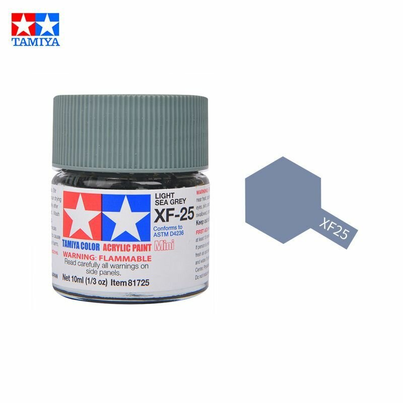 Tamiya XF1-XF93 Покраска моделей Водяной лак матовый 10 мл