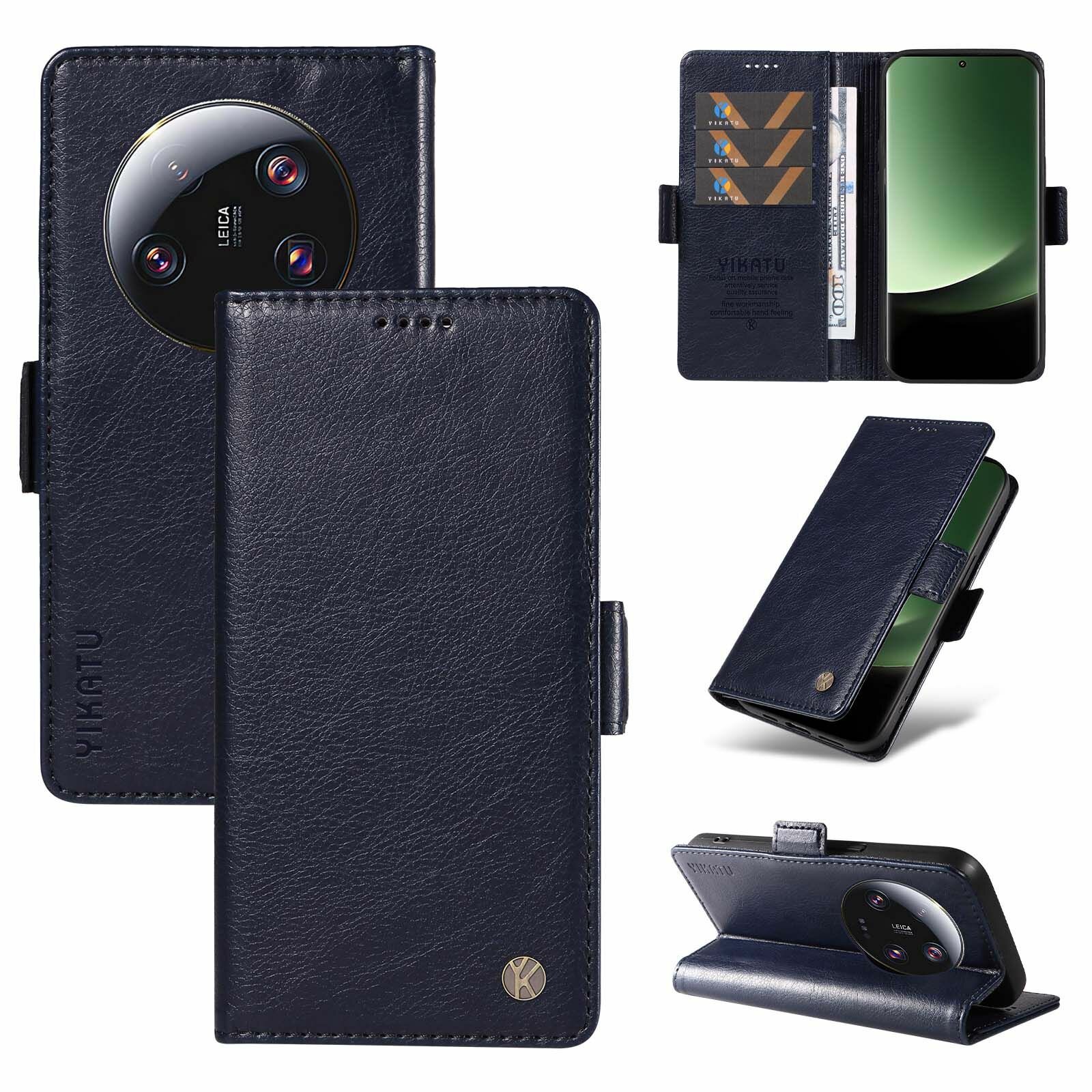 YIKATU Чехол Книжка Для Xiaomi 13 Ultra / Сяоми 13 Ультра Чехлы для кошелек Флип Кожаный
