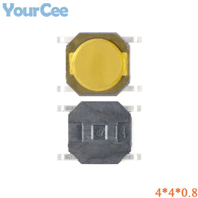 Кнопка SMD 4x4x0.8, Цвет: 4, 50шт