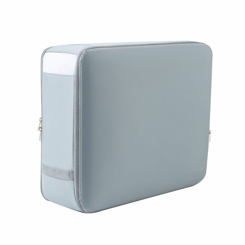 Сумка для хранения компрессионного стеганого одеяла Visual satin-серая-Очень большая