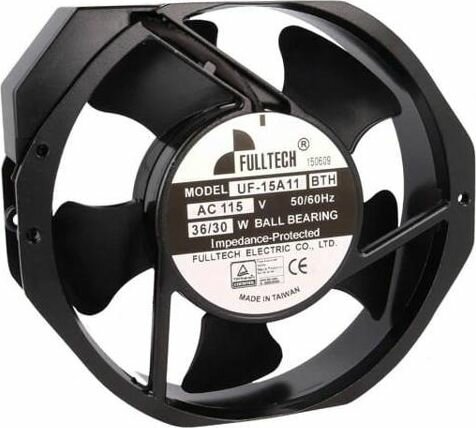 Вентилятор FULLTECH UF15A11BTH осевой 172х150х38мм,115В AC 0.5А 36Вт подшипник качения 2750об/мин винтовые клеммы 1 шт