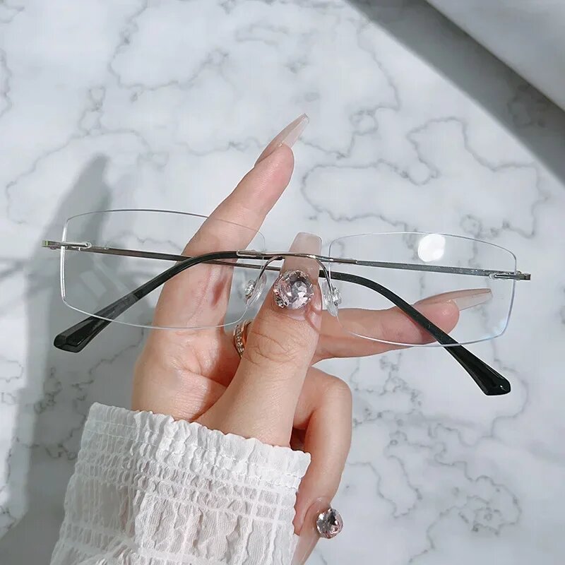 Эрикколе безрамочные очки для близорукости Silver, 0