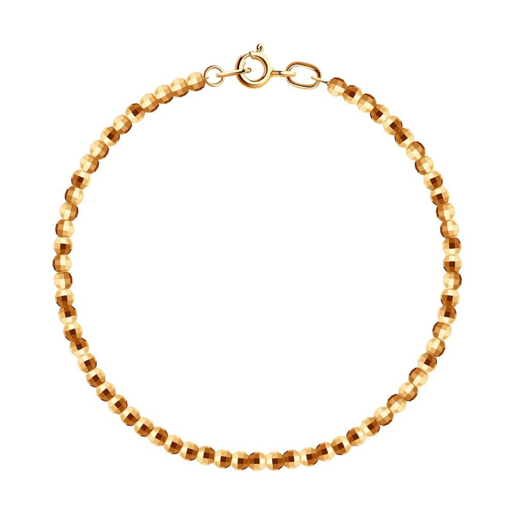 Браслет, красное золото, 585 проба