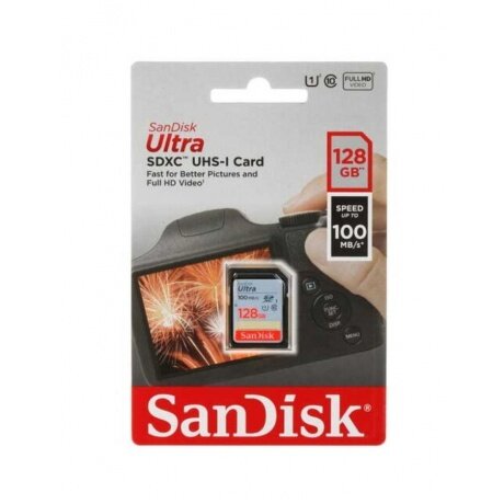 Карта памяти SanDisk SDXC Ultra Class10 128Gb (SDSDUNR-128G-GN6IN)