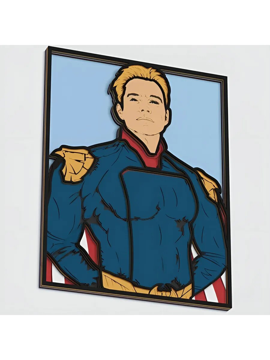 3D Картина по номерам из дерева Хоумлендер, 23x30 см