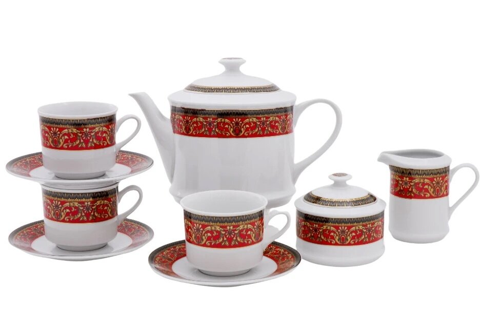 Чайный сервиз 6 персон 15 предметов, Сабина 02160725-0979, Leander