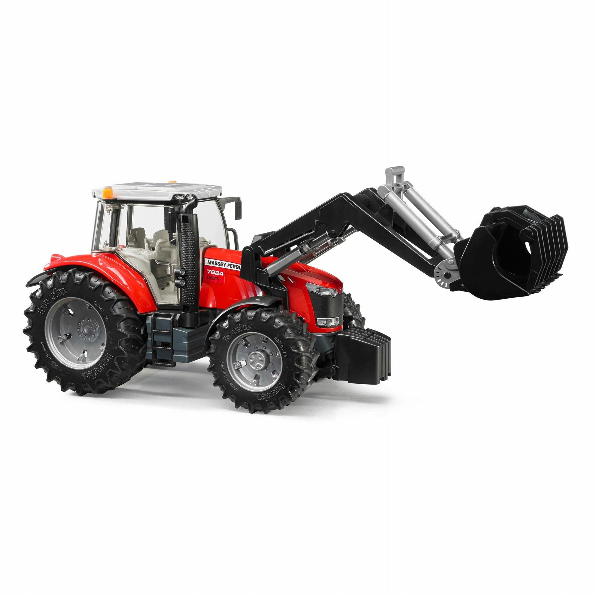 Игрушечный транспорт Bruder - Трактор Massey Ferguson 7600 с погрузчиком - Брудер 03047